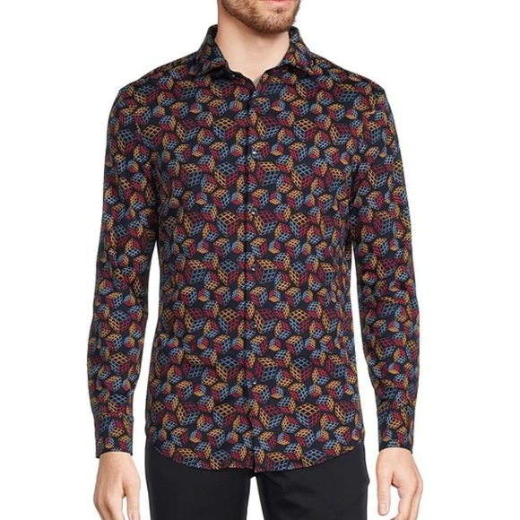 Murano | Shirts | Mens Murano Rubiks Cube Dress Shirt | Poshmark